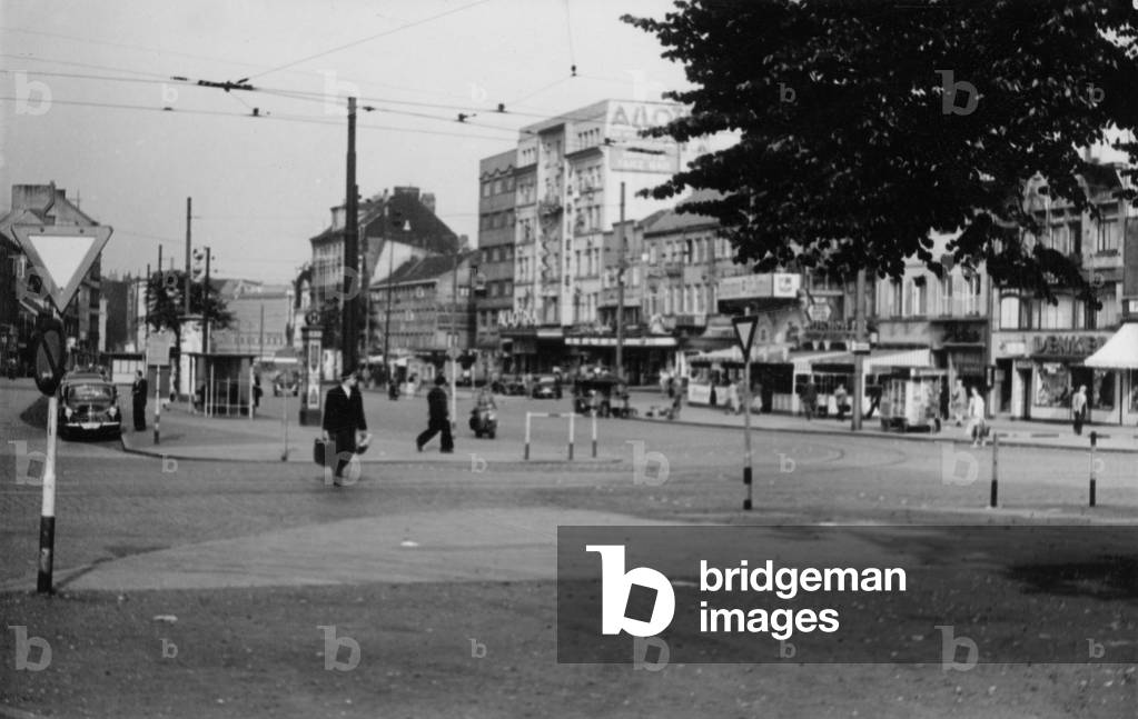 Image of The Hamburg Reeperbahn by daylight, 1950s