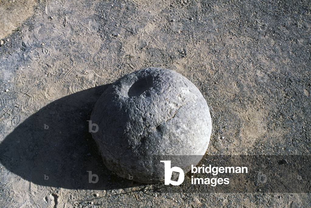 Image of Stone in central court, palace of Malia, Crete, Greece, Minoan