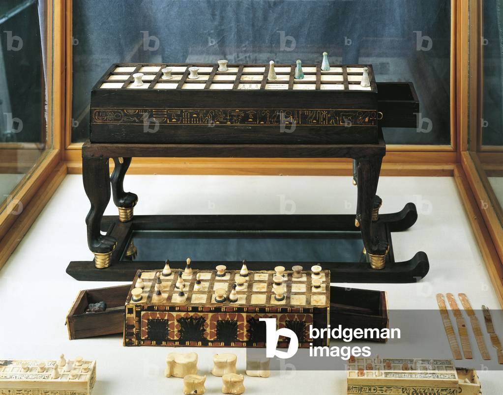 Image of Treasure of Tutankhamen, ame table of Tutankhamen from the ...
