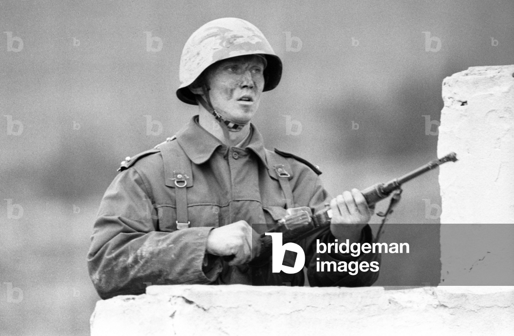 Image of Czech soldier during the joint Kouba-Chamb military exercise ...