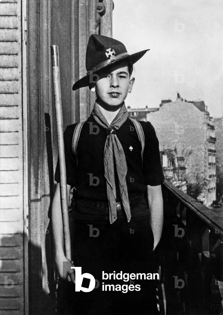 Image of Valery Giscard D'Estaing, Young, As A Boy Scout, 12 Years by ...