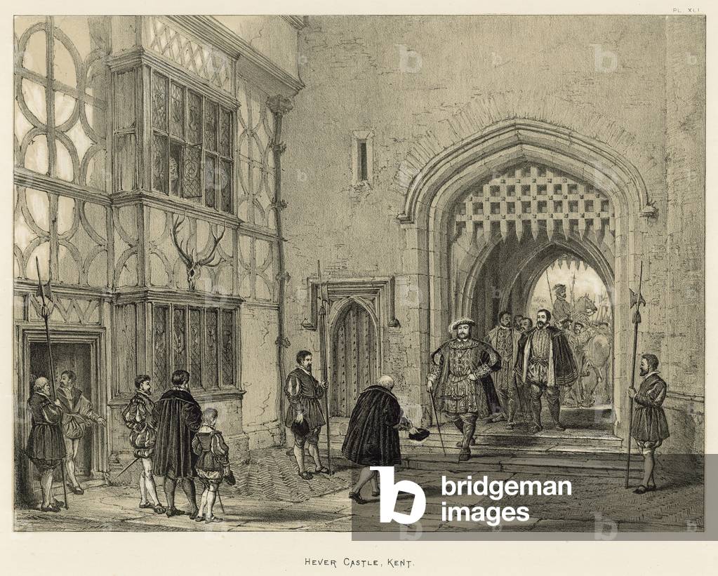 Image of Henry VIII (1491-1547) to Hever Castle in Kent, after Joseph ...