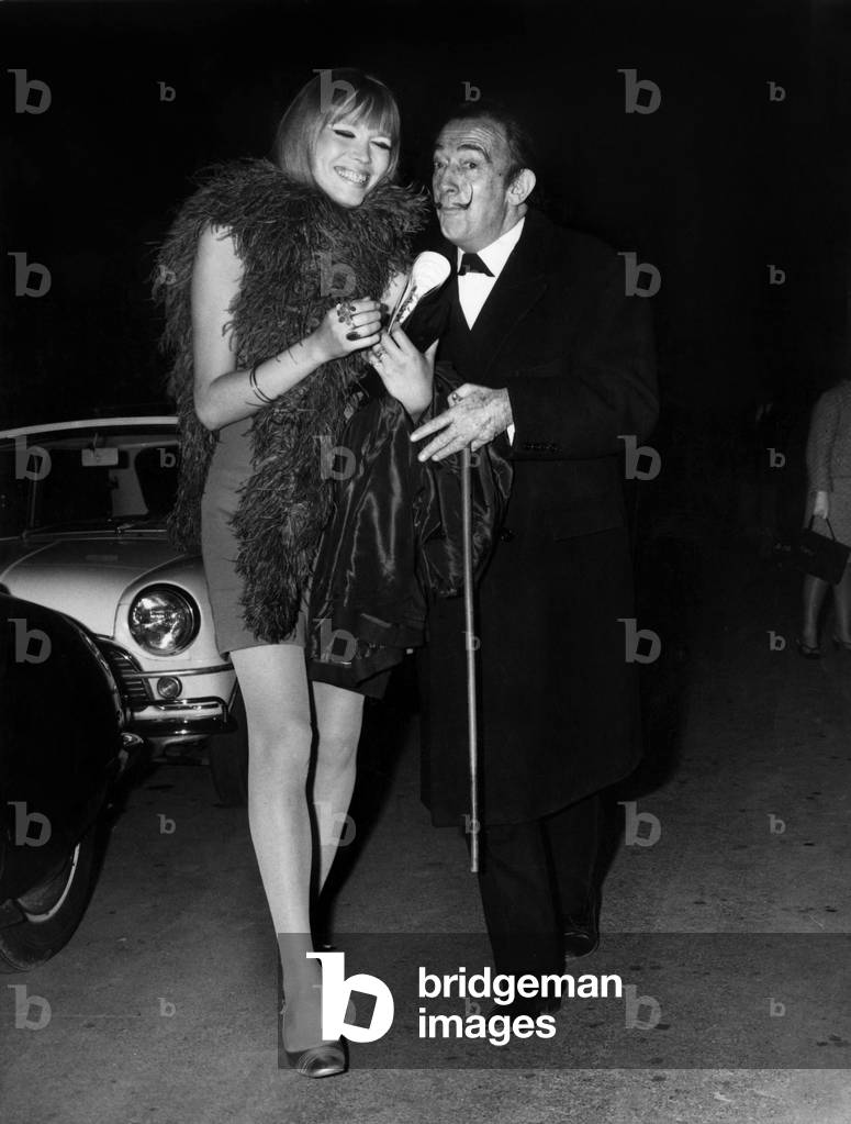 Image of Spanish Pintor Salvador Dali With French Singer and Presenter ...