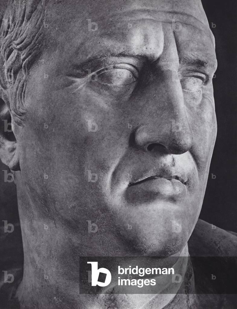 Image of Roman Portraits: Portrait of Cicero (b/w photo) by Schneider-Lengyel, Ilse (1903-72)