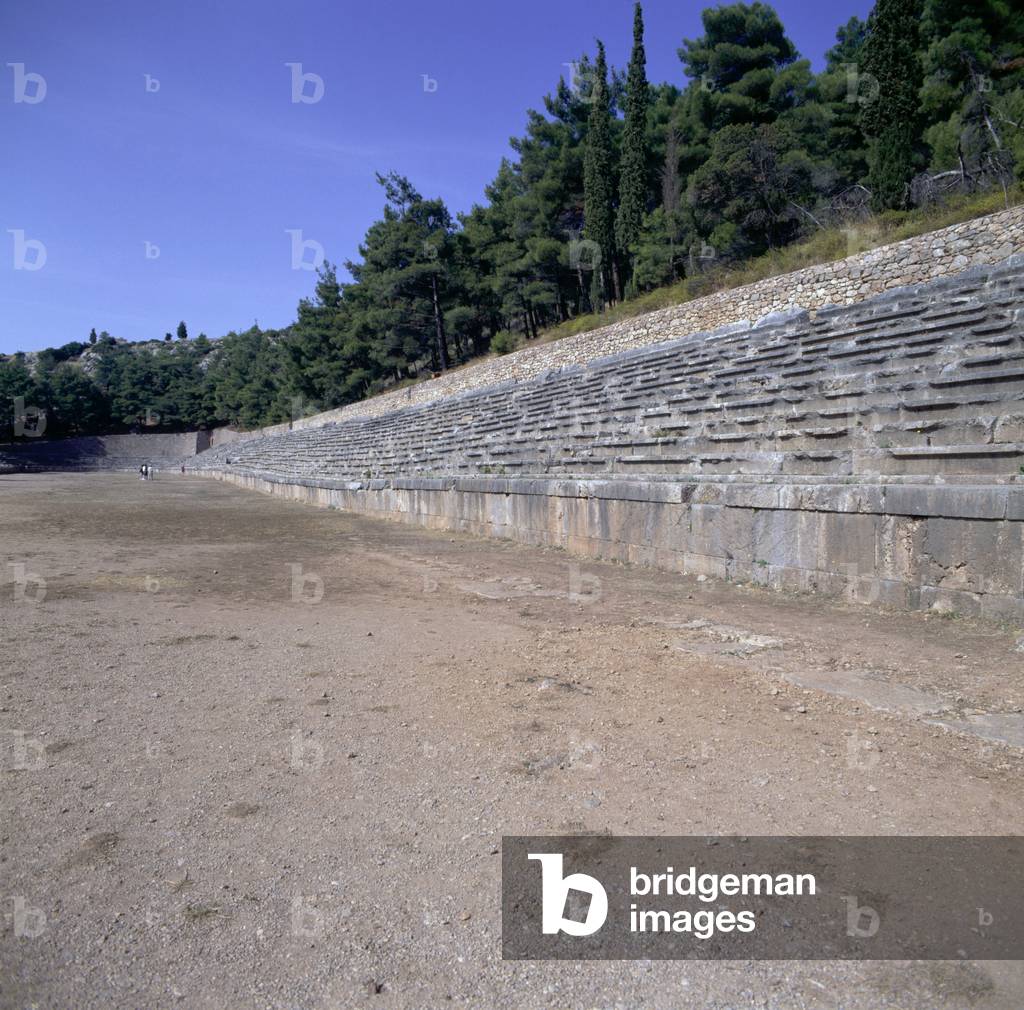 Image of View of Stadium, Delphi (Unesco World Heritage List, 1987 ...
