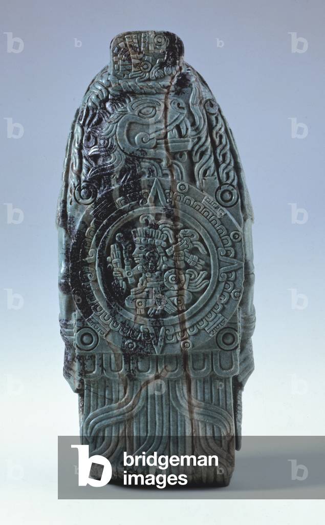 Image of Statue of Xolotl, rear view. Artefact from Mexico. Aztec ...