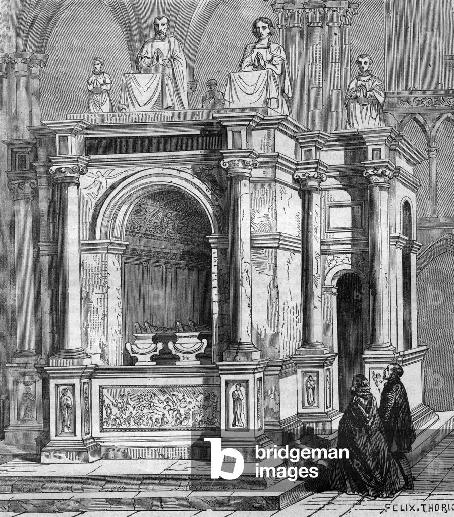 Image of Tomb of french king Francois 1st and his wife Claude