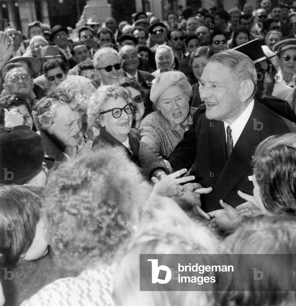 Image of French President Rene Coty Is Made Citizen of Honour of