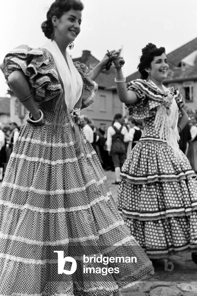 Image of Women in costume at the Volksfest, Schleswig-Holstein, Germany ...
