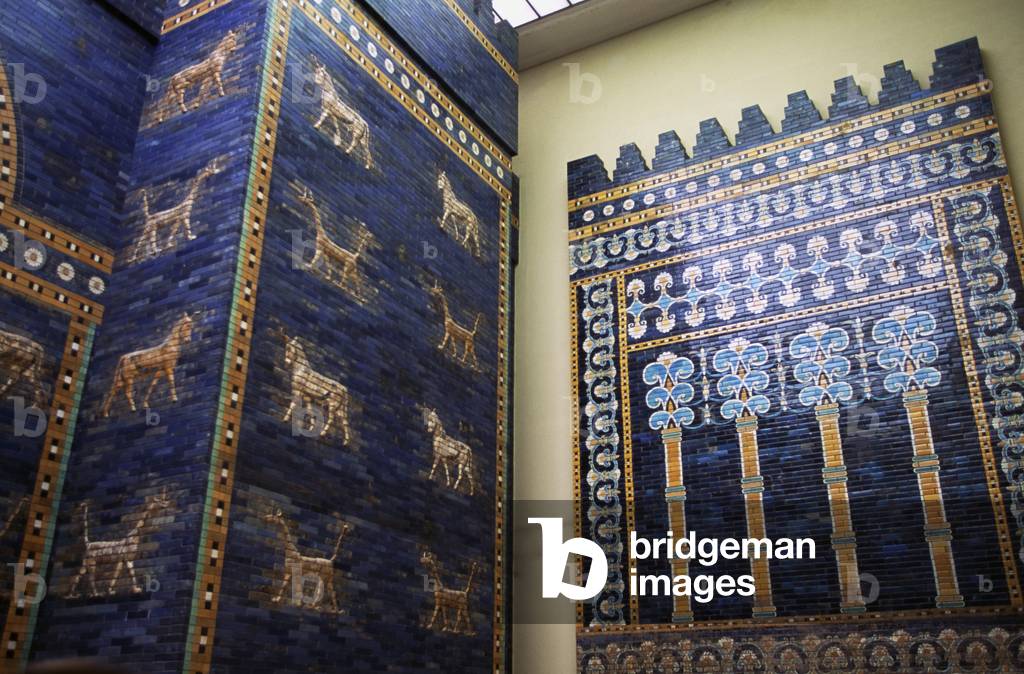 Image of Hall of Ishtar Gate, reconstruction in Pergamon Museum, Berlin ...