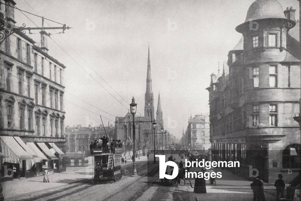 Image of Glasgow : Kelvinbridge et Great Western Road (photo noir et ...