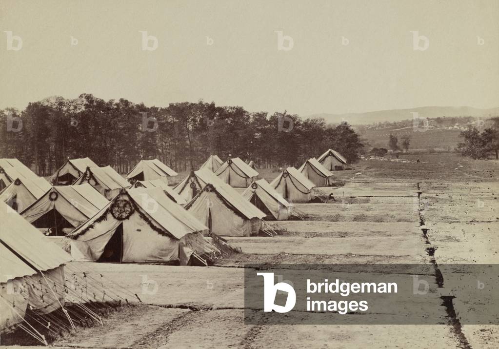 Image of Tents of General Hospital, Camp Letterman, Gettysburg ...