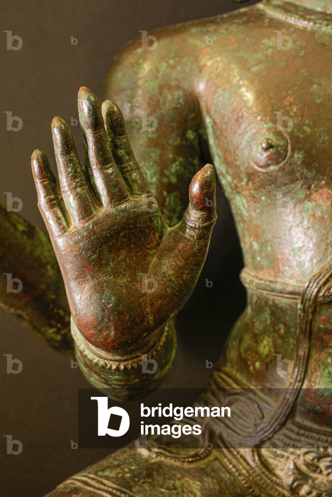 Image of Detail of hand on Bronze figure of Shiva from 12th by Hatfield ...