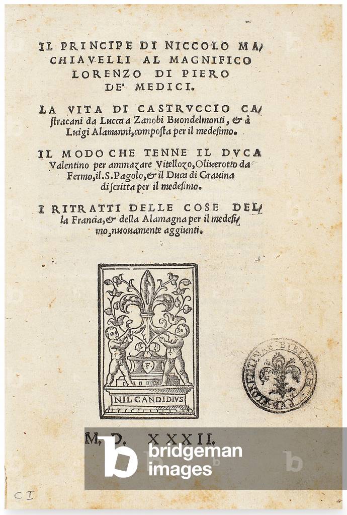 Image of The Prince (Il Principe), by Niccolò Machiavelli, 1603, 17th ...