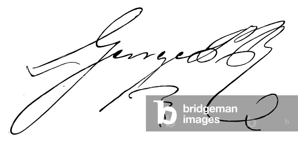 Image of Signature of George IV as Prince Regent (engraving) by English ...