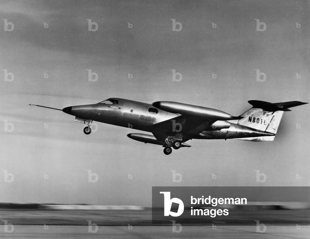 Image of LEARJET, 1963 The Learjet 23, a high speed business jet,