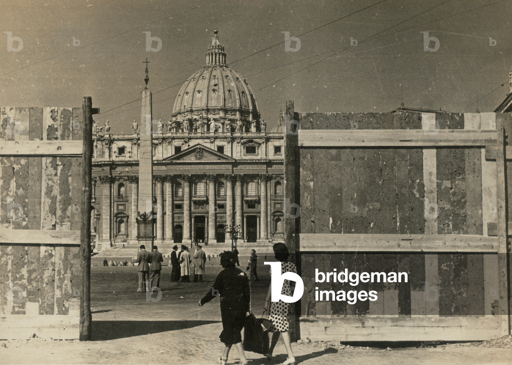 Image of View of The Papal Basilica of Saint Peter in Vatican by Leoni ...