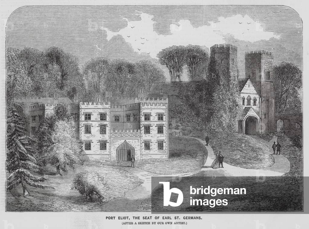 Image of Port Eliot, seat of the Earl of St Germans, Cornwall by ...