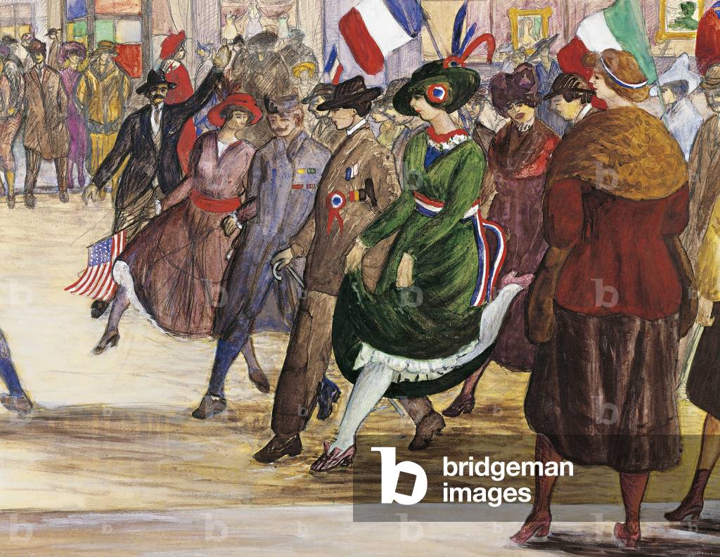 Image of Armistice Day, November 11, 1918 (watercolour) by Maillol ...