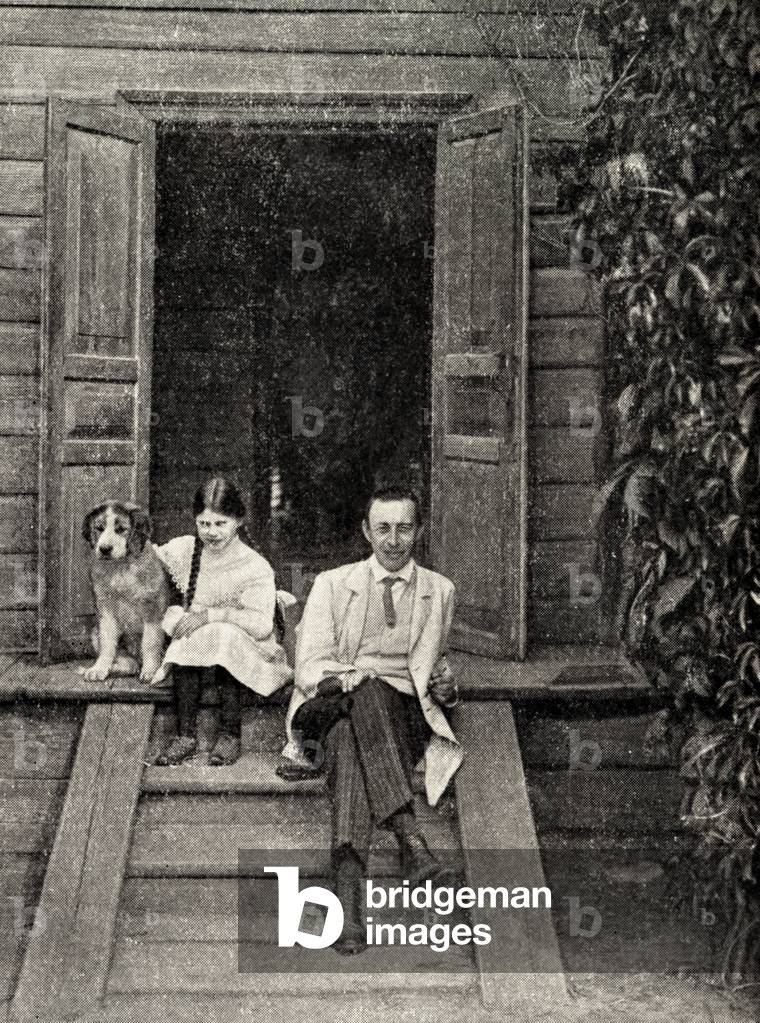 Image of Sergei Vassilievich Rachmaninov with daughter Irina at ...
