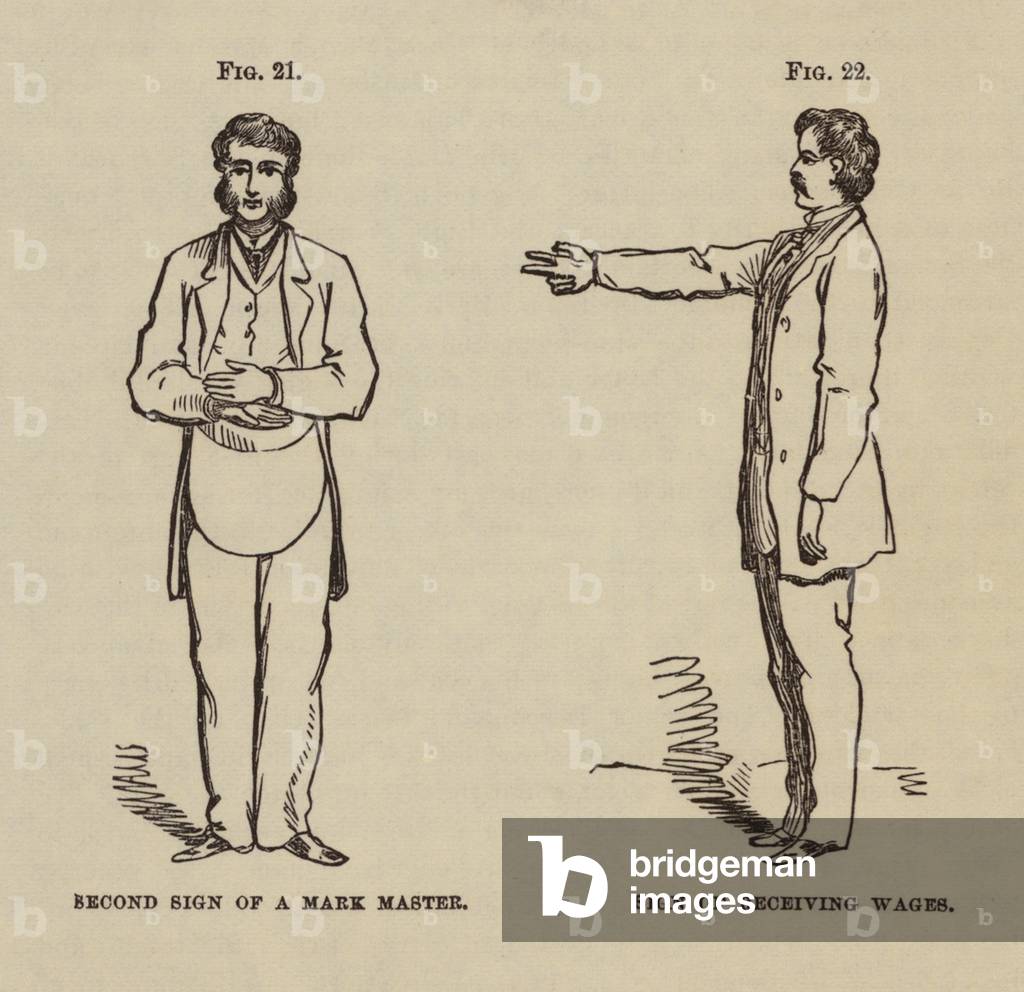 Image of Second sign of a Mark Master and sign of receiving by American ...