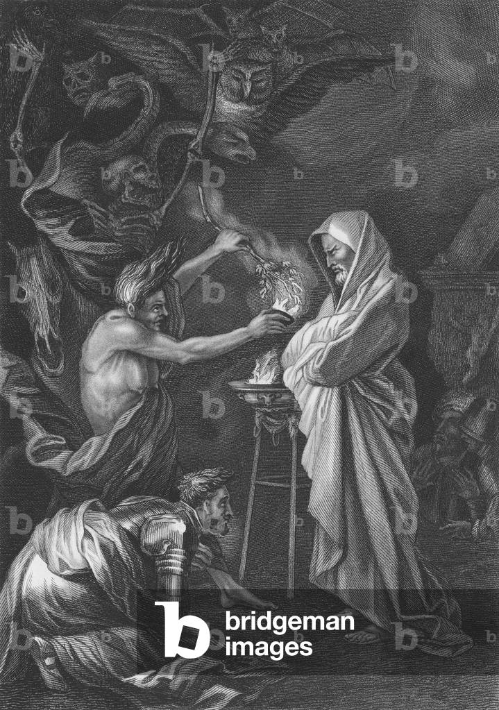 Image of Saul and the Witch of Endor, 1 Samuel, Chapter 28, by Rosa ...