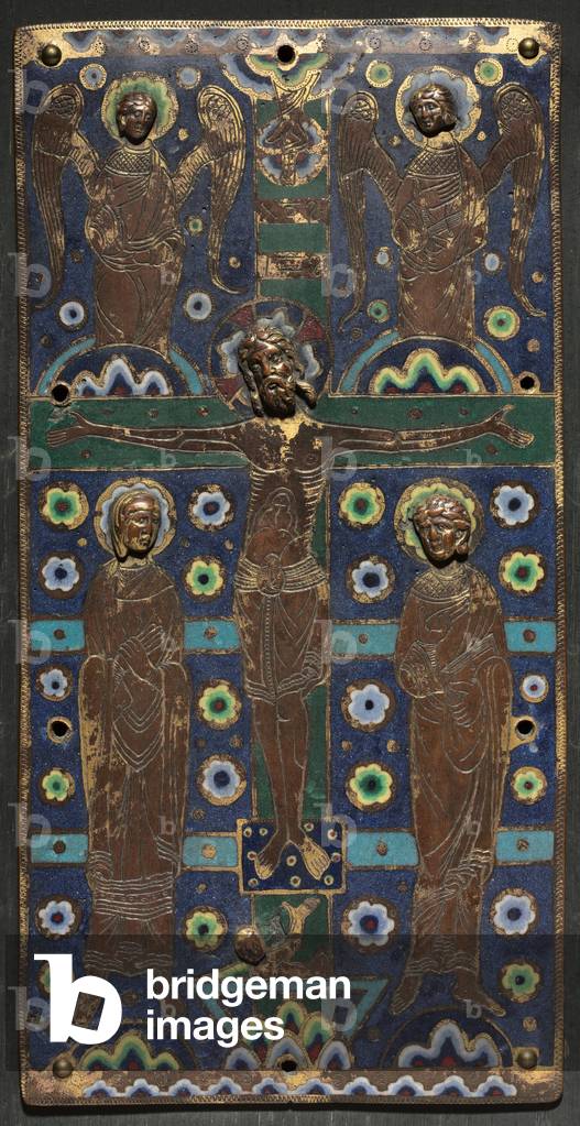 Image of Plaque from a Book Cover with the Crucifixion, early 1200s by ...