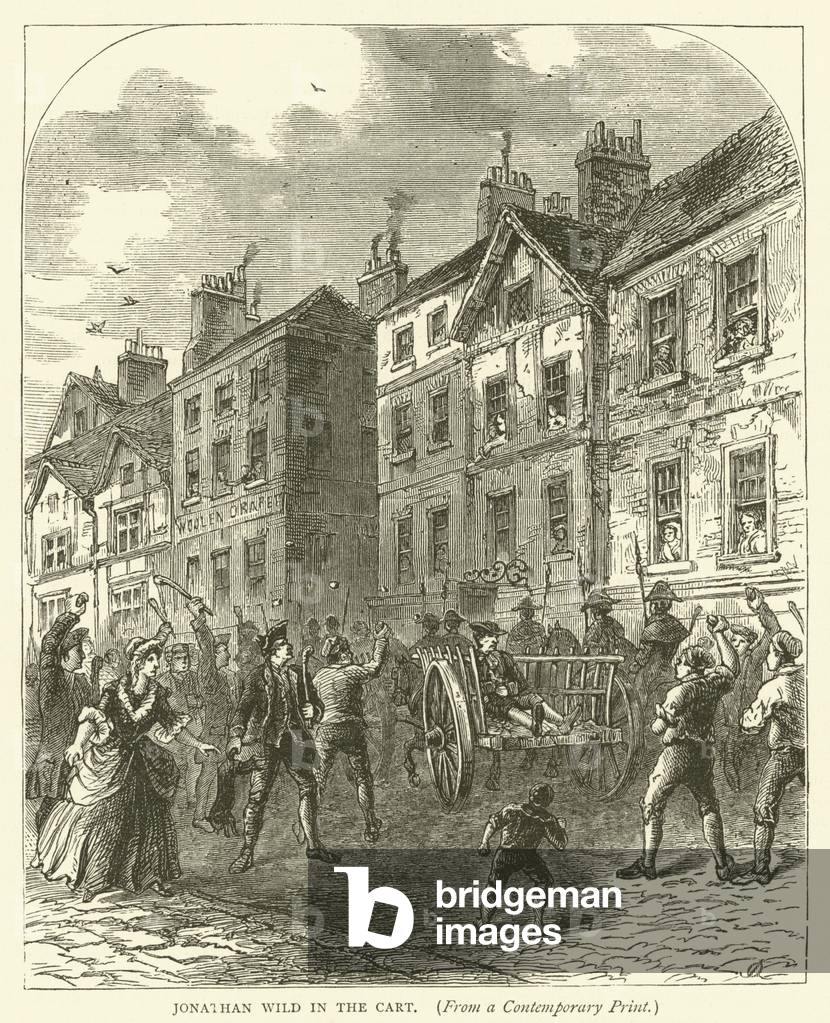 Image of Jonathan Wild in the cart, from a contemporary print ...