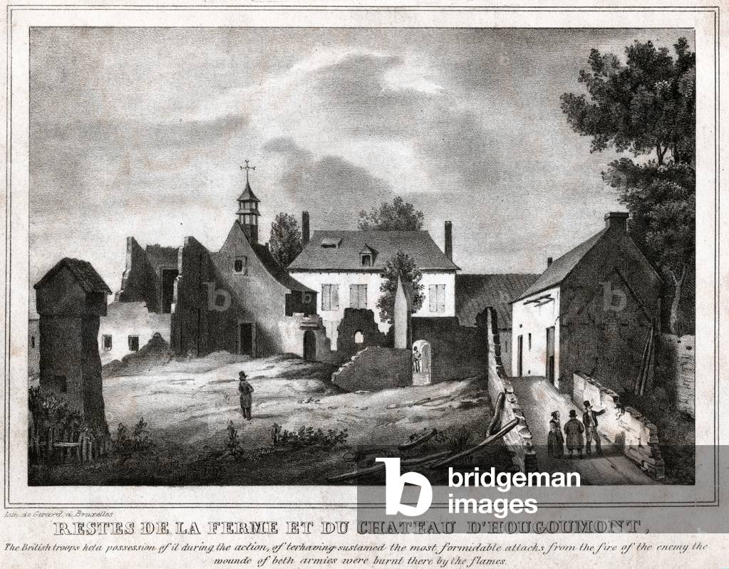 Image of The castle and farm of Hougoumont, Belgium, which played an