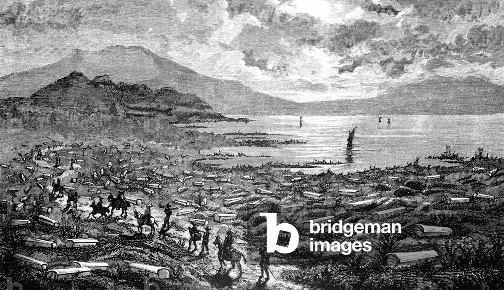 Image of China: Artist Louis Delaporte was on hand to sketch this