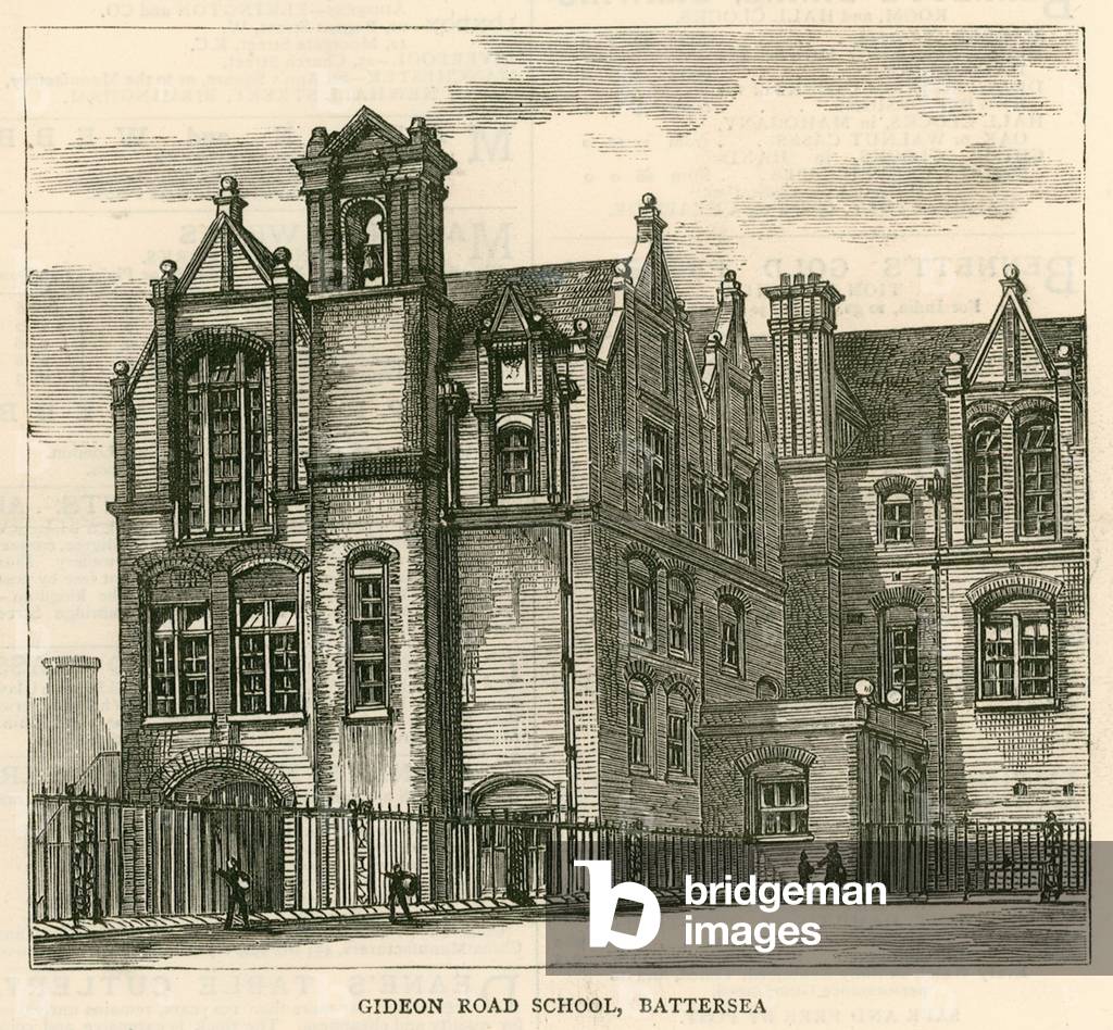 Image of Architecture of the London School Board: Gideon Road School ...
