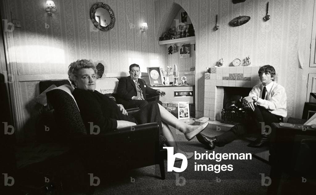 Image of Ringo Starr with his mother Elsie Starkey and his stepfather