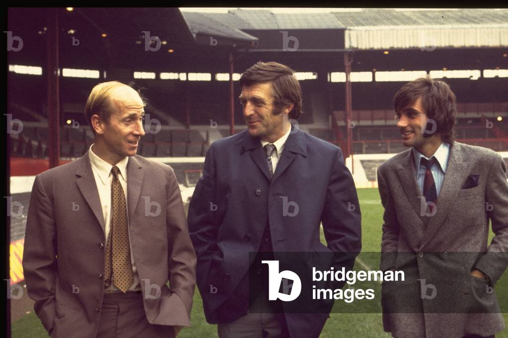 Image of Bobby Charlton, George Best & Michael Parkinson, c. 1970 (photo)