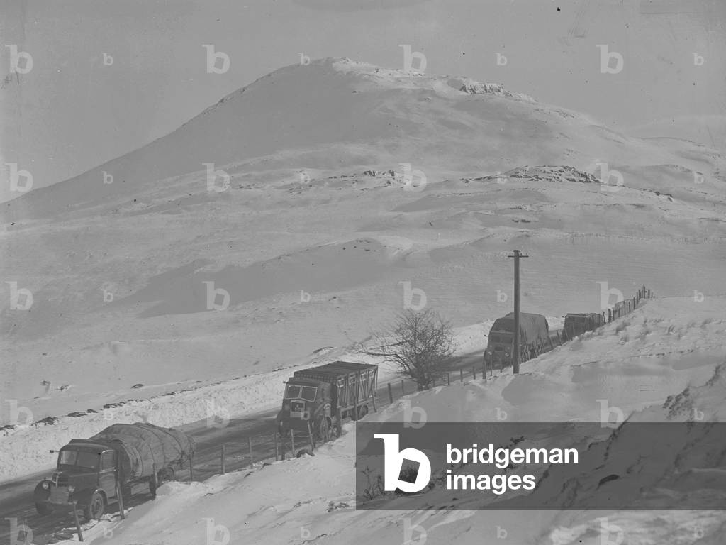 Image of Lorries driving from right to left on Shap road in by Hardman ...