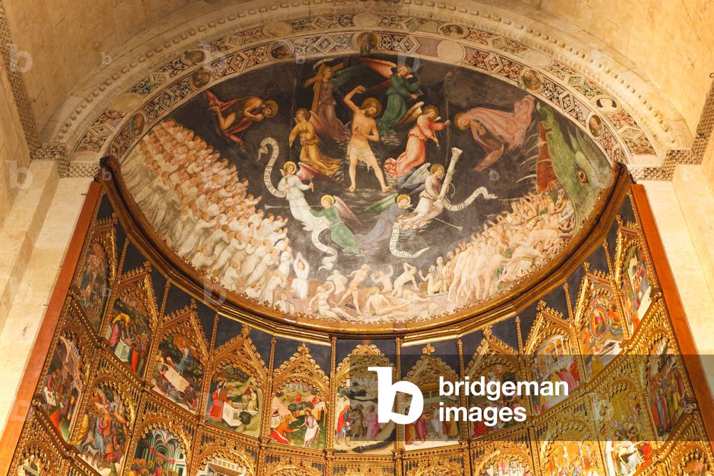 Image of Salamanca, Salamanca Province, Spain. 15th century altarpiece ...