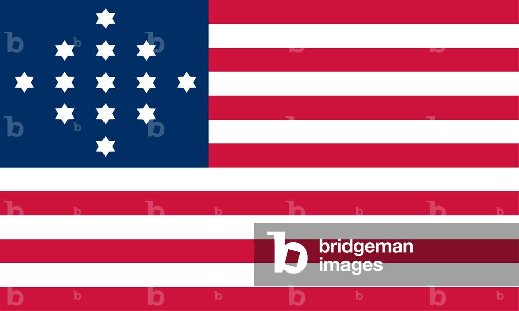 Image of Historical flag of the United States of America. The Hulbert