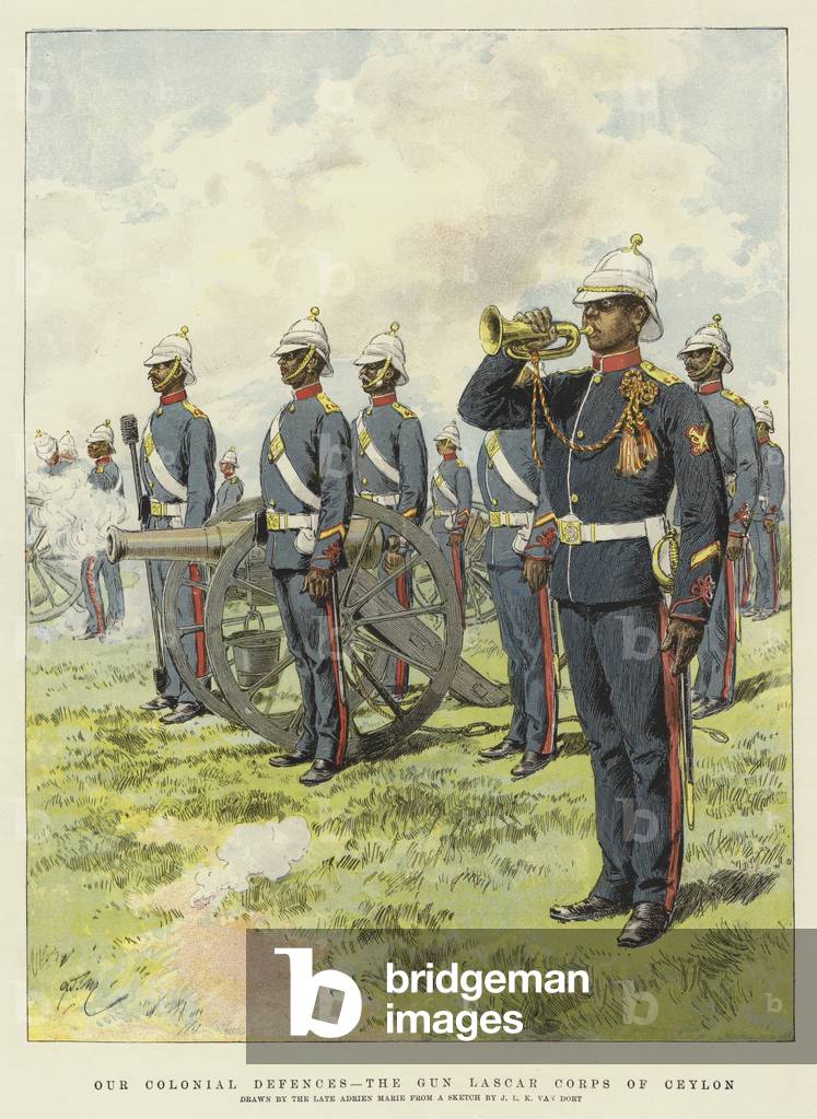 Image of Our Colonial Defences, the Gun Lascar Corps of Ceylon ...