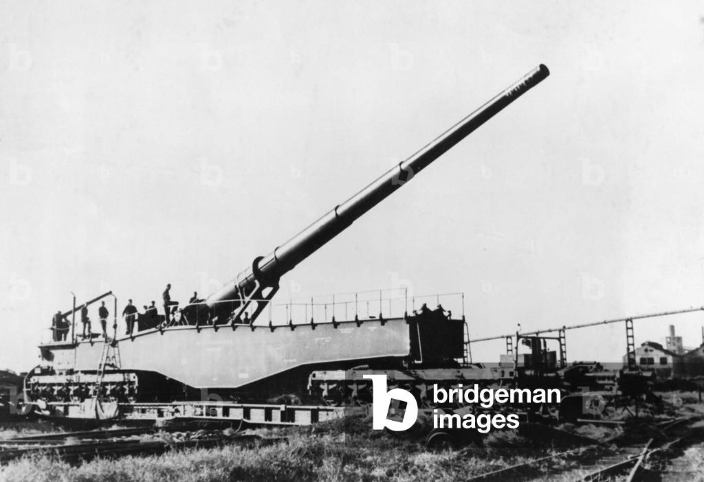 Image of German railway gun at Kuban Bridgehead, 1943