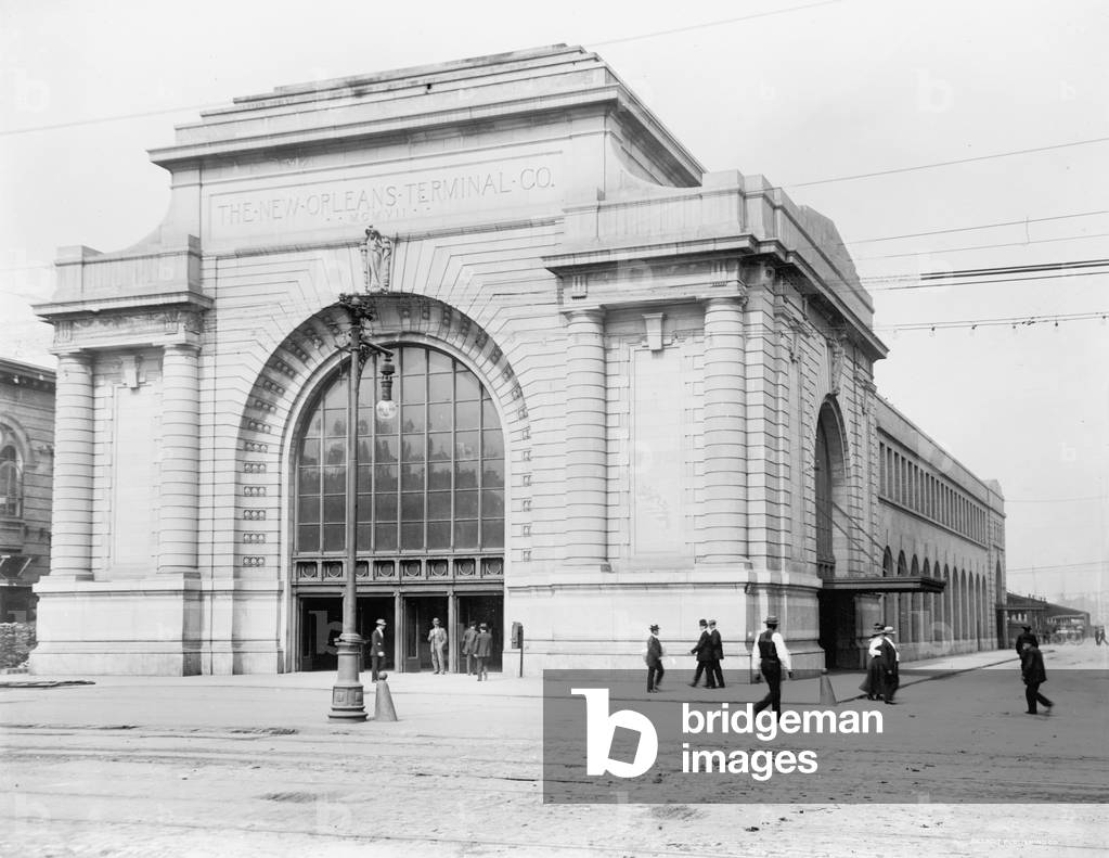 Image of Terminal station, New Orleans, 1900-10 (b/w photo) by Detroit ...