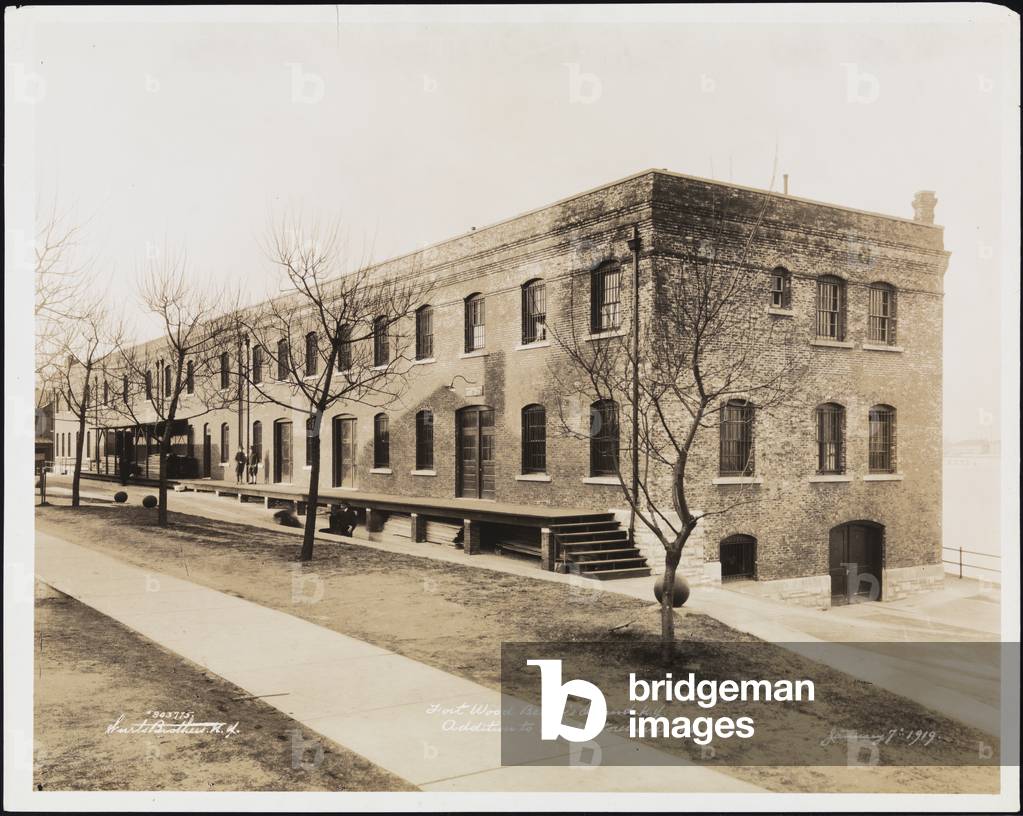 Image of Fort Wood. Bedloe's Island. N.Y., 7th February 1919 (b/w photo ...