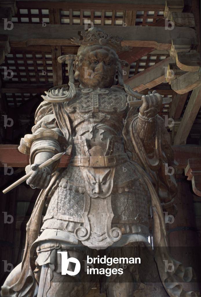 Image of Japan, Nara, Statue in Daibutsu hall, from Todai-ji Temple (UNESCO