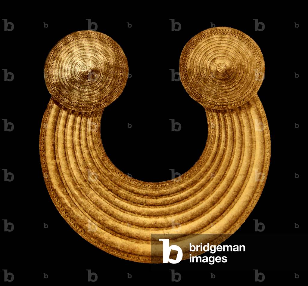 Image of Celtic gold breastplate of an Irish tribal king 1st century