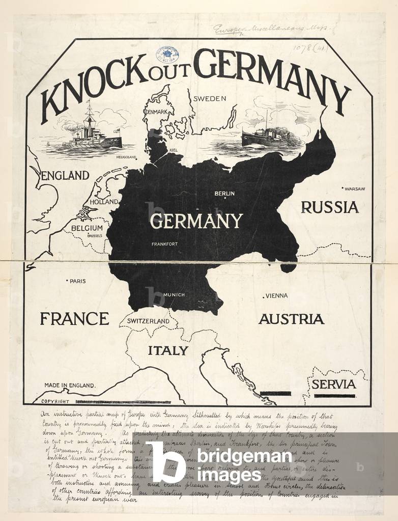 Image of A map of the First World War.