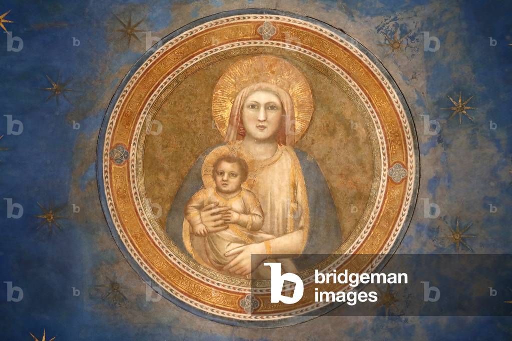 Image of The Scrovegni Chapel. Fresco by Giotto, 14 th century. by ...