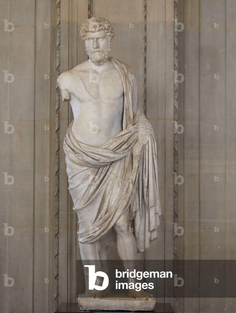 Image of A hero combined with a portrait of Aelius Caesar, 2nd by Roman ...