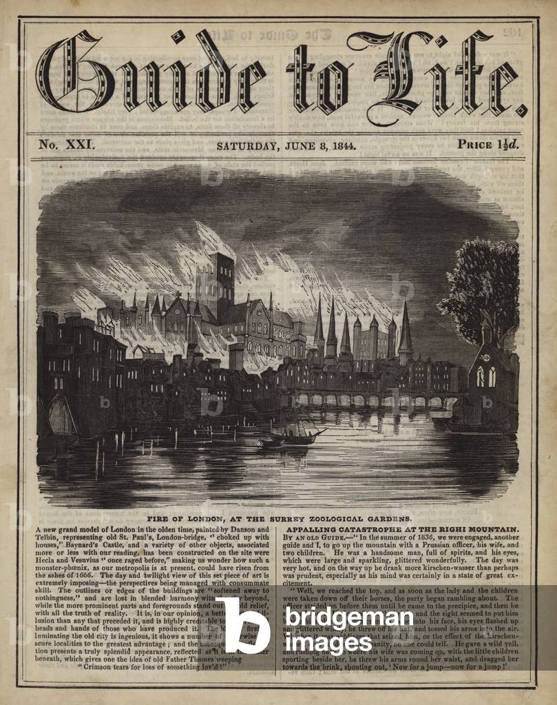 Image of Model recreating the Great Fire of London, Surrey Zoological ...