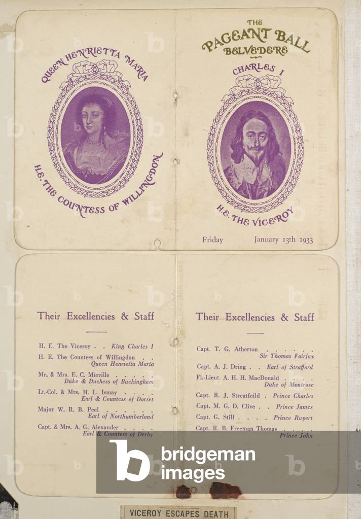 Image of Invitation to The Pageant Ball, Belvedere, The Royal ...
