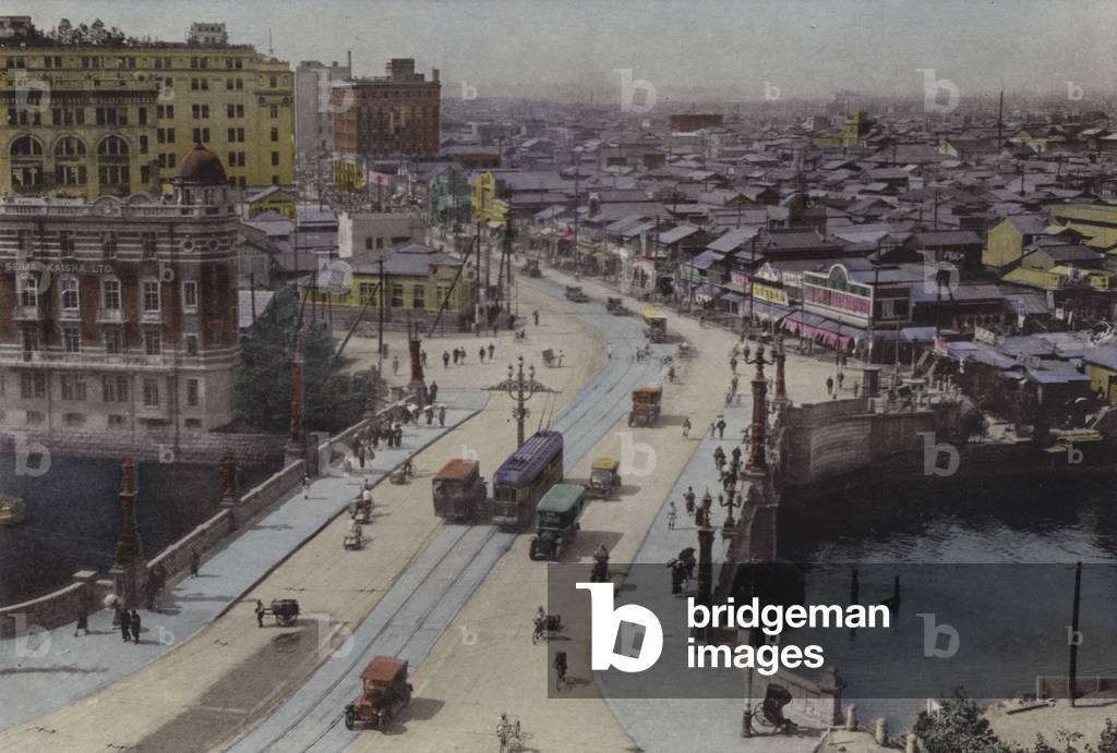 Image of Japan, c.1912: Nihonbashi Street, Tokyo (photo) by Japanese ...