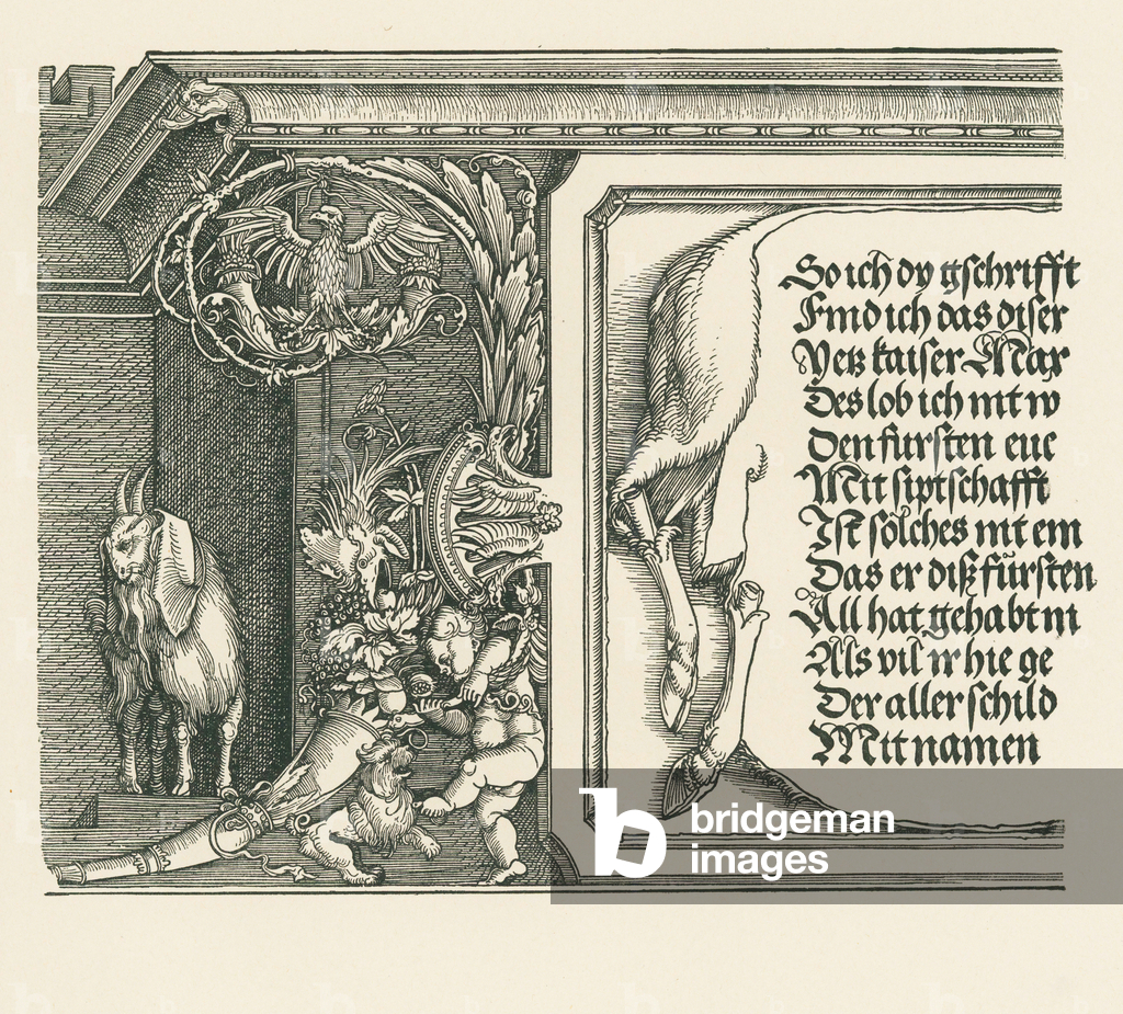 Image of Triumphal Arch for Emperor Maximilian I, 1515 (woodcut) by ...