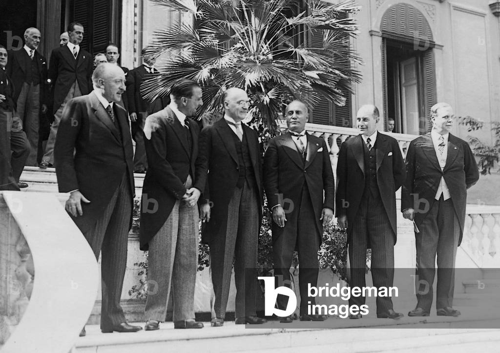 Image of Schubert, Grandi, Heinrich Bruening, Benito Mussolini, Julius ...